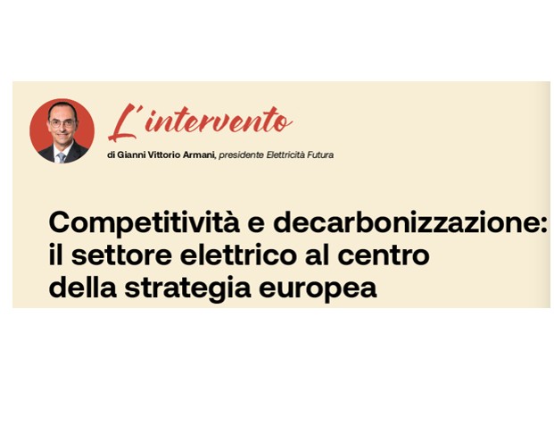 Media | News | Il settore elettrico motore della competitività e della decarbonizzazione europea